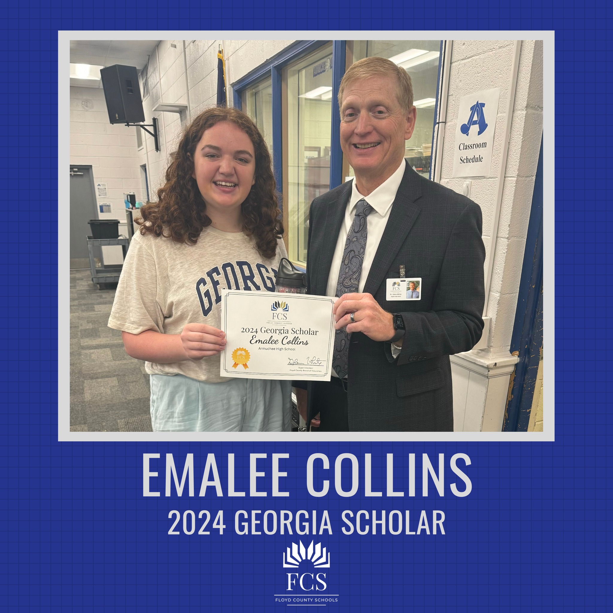 AHS SENIOR EMALEE COLLINS NAMED 2024 GEORGIA SCHOLAR | WLAQ-AM