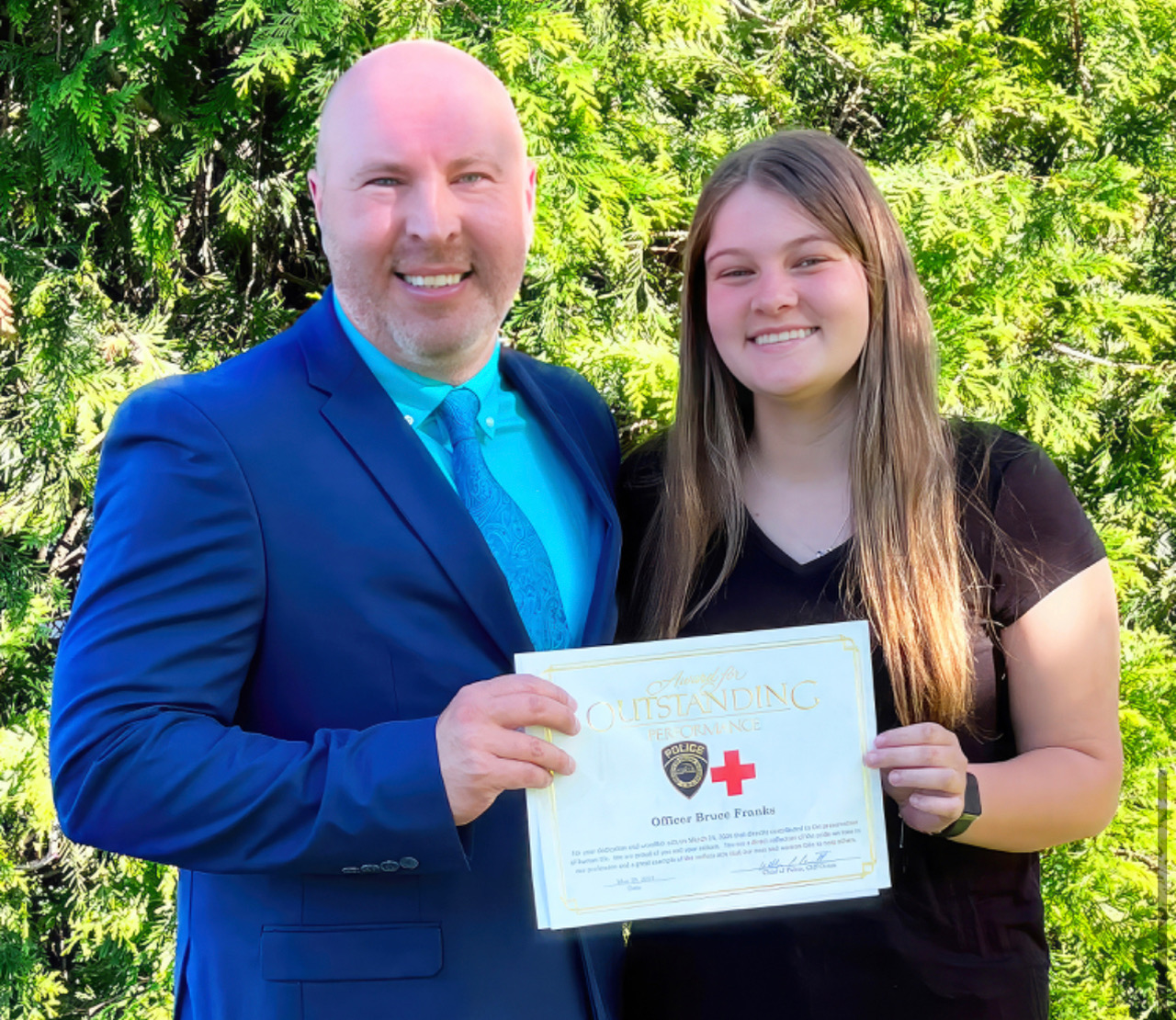 GNTC POLICE OFFICER RECEIVES LIFESAVER AWARD | WLAQ-AM