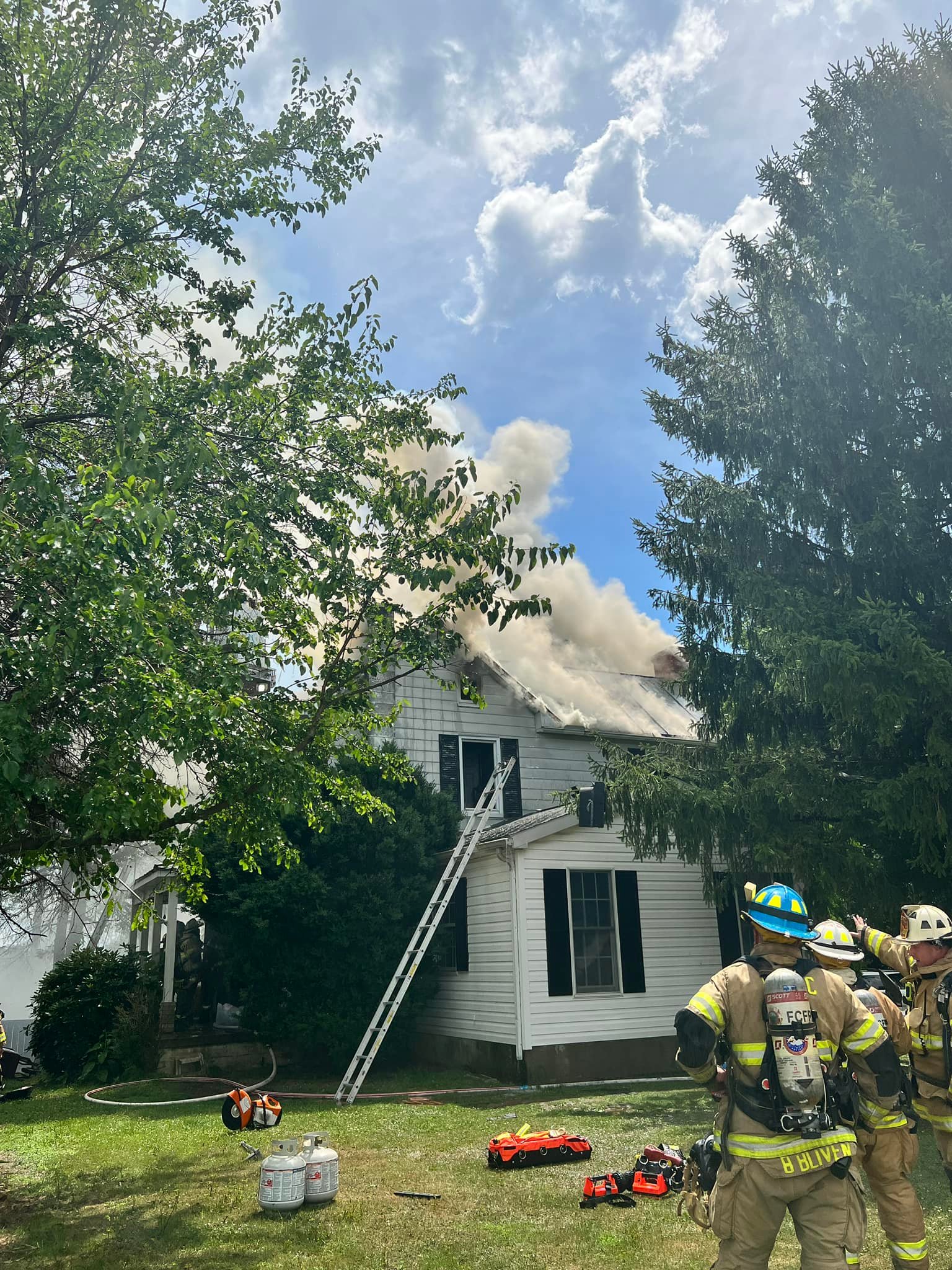 Fire Damages House On Gas House Pike