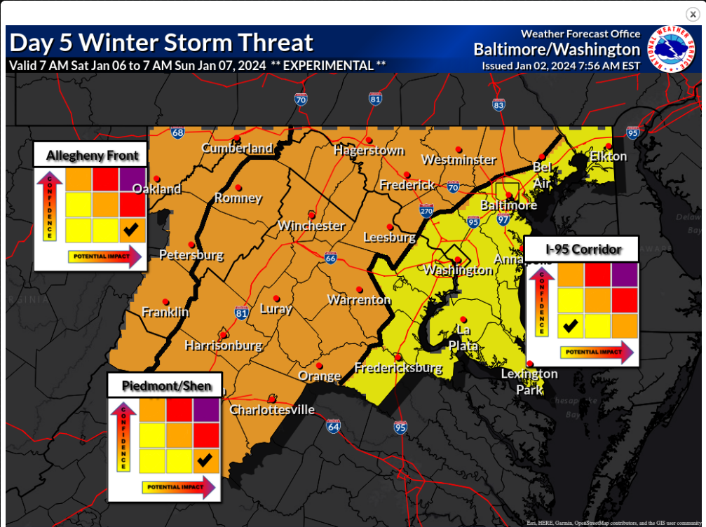 Frederick County And The Surrounding Region Could Get Up To 10 Inches ...