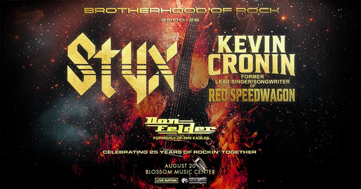Styx, Kevin Cronin & Don Felder at Blossom Music Center | WQXK-FM