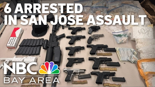 Illegal Guns, Drugs Seized as Six Arrested In San Jose Gang Assault ...