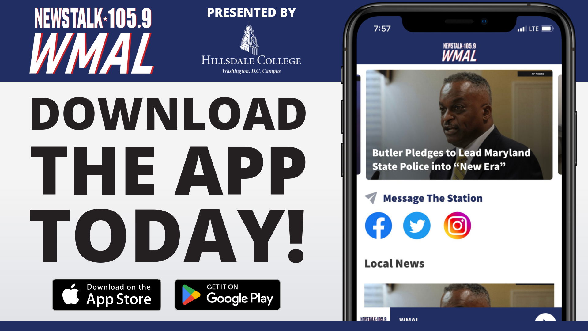 Download the WMAL App!
