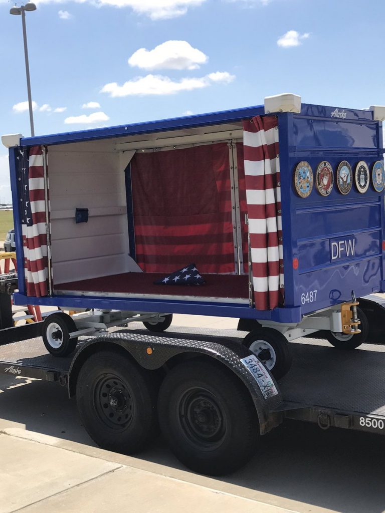 DFW International Airport Receives Fallen Soldier Cart | News Talk WBAP-AM
