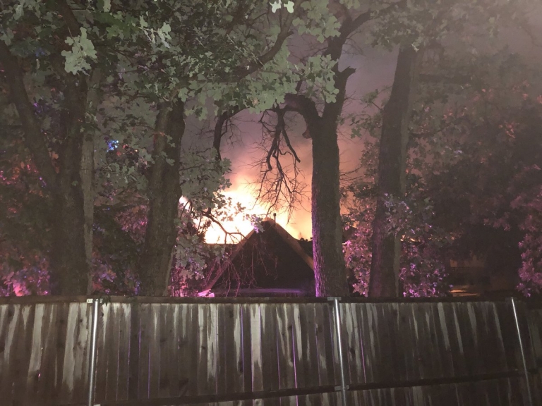 Keller Home Catches Fire After Apparent Lightning Strike | News Talk ...
