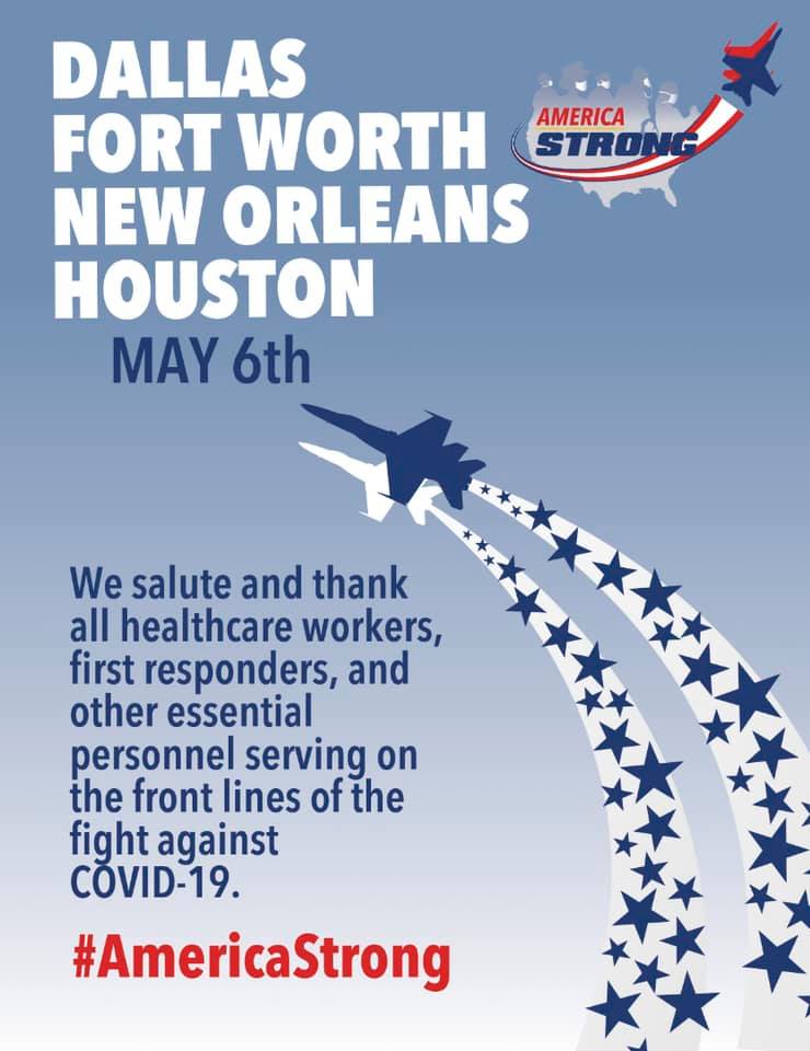 Blue Angels to Fly Over DFW Metroplex to Salute Front Line Workers ...