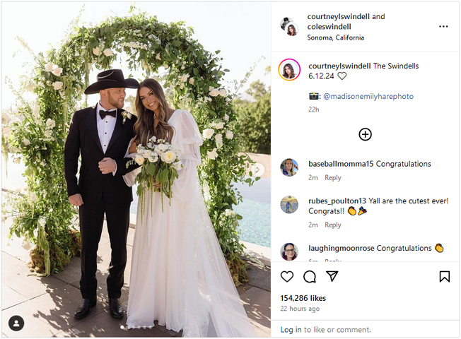 Cole Swindell Marries Courtney Little (PHOTOS) | B104 WBWN-FM