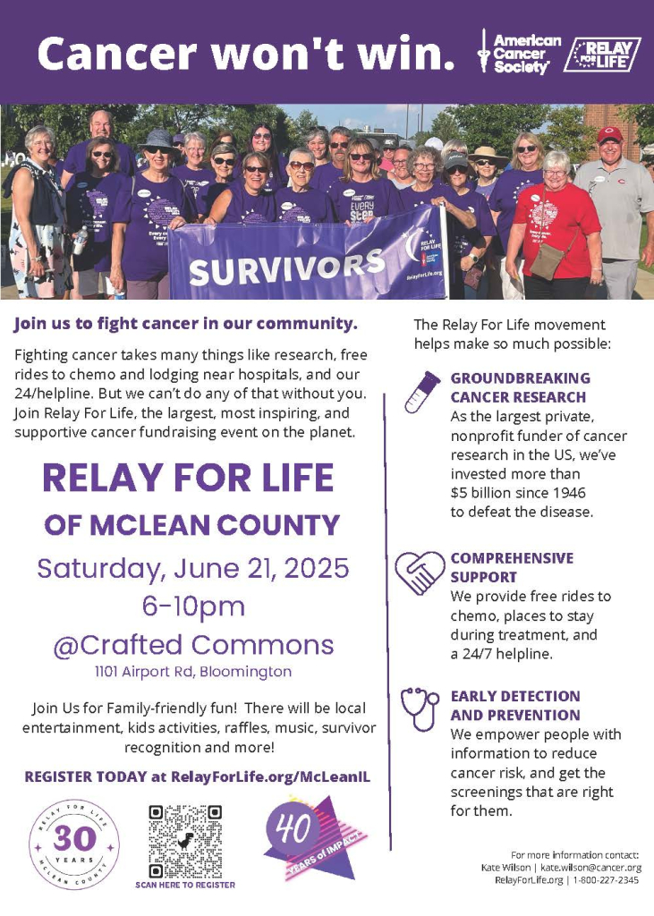Relay for Life of McLean County is Celebrating Their 30th Anniversary ...