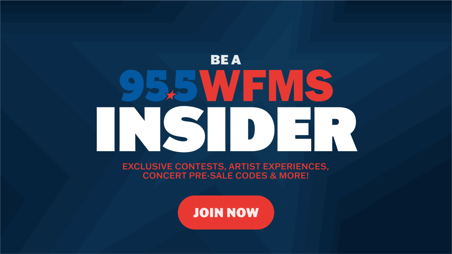 Be A 95.5 WFMS Insider