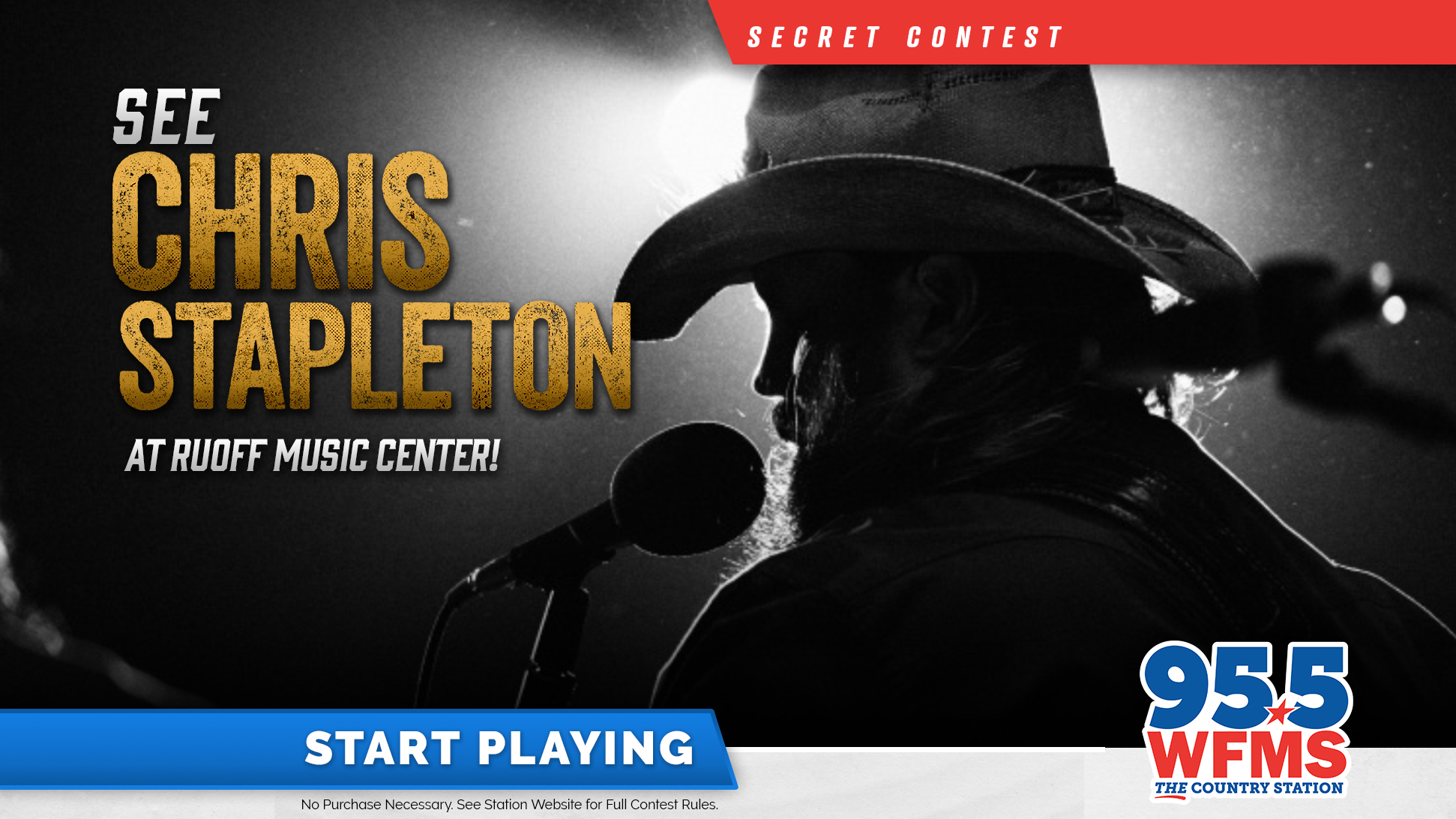 Secret Contest – Win SOLD OUT Chris Stapleton Tickets