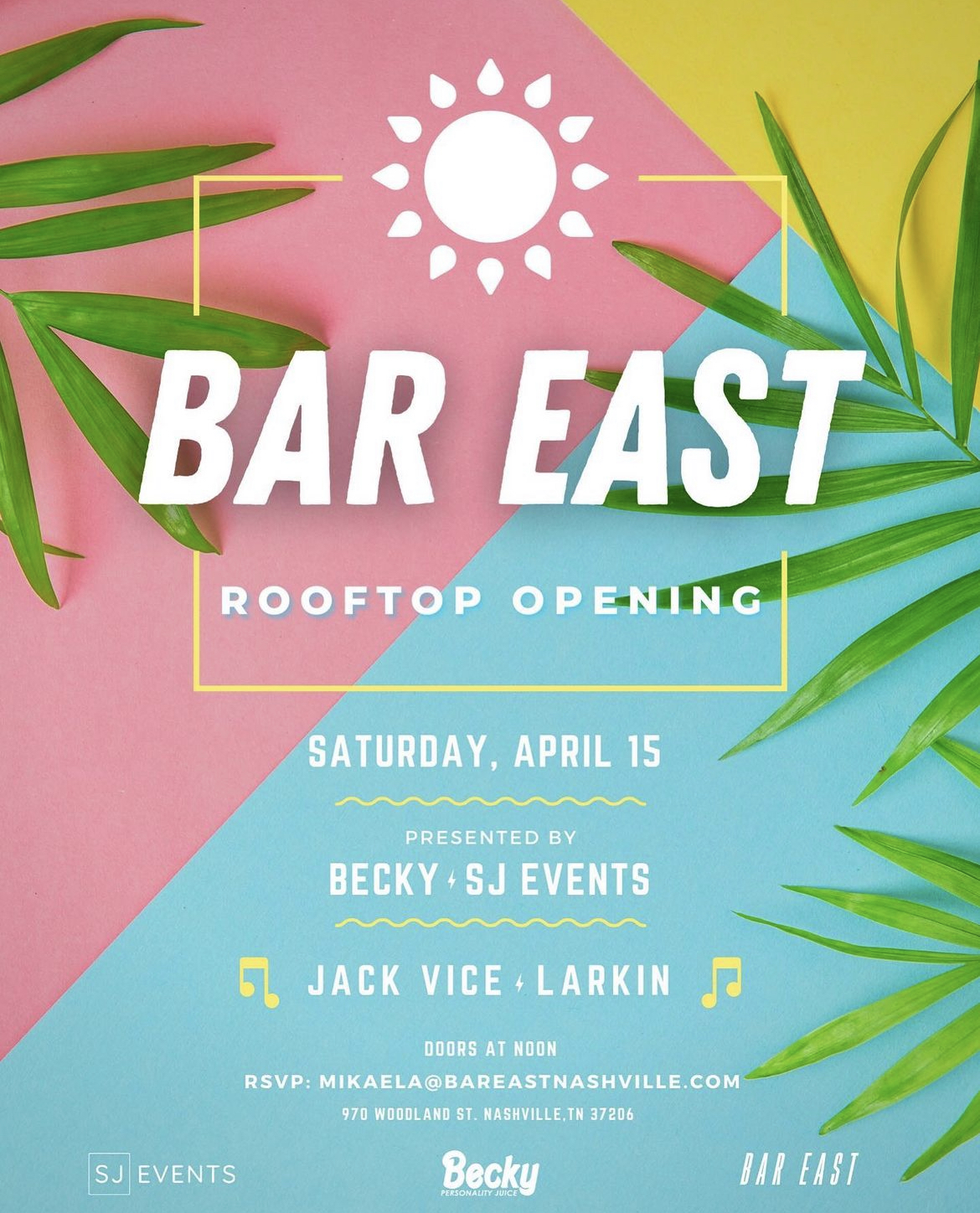 4/15 – Bar East Rooftop Opening | 92Q WQQK-FM