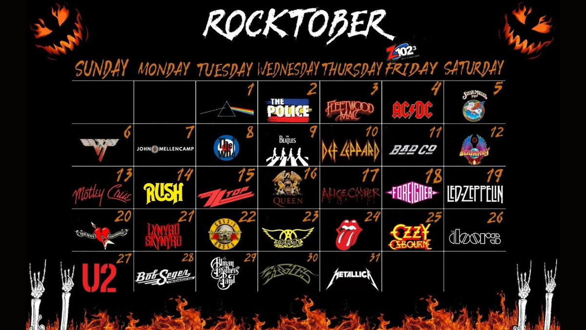 Rocktober Featured Artists | WQHZ-FM