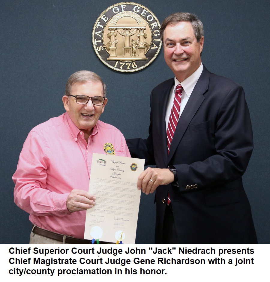 [Photos] Magistrate Gene Richardson honored by friends, colleagues | WRGA