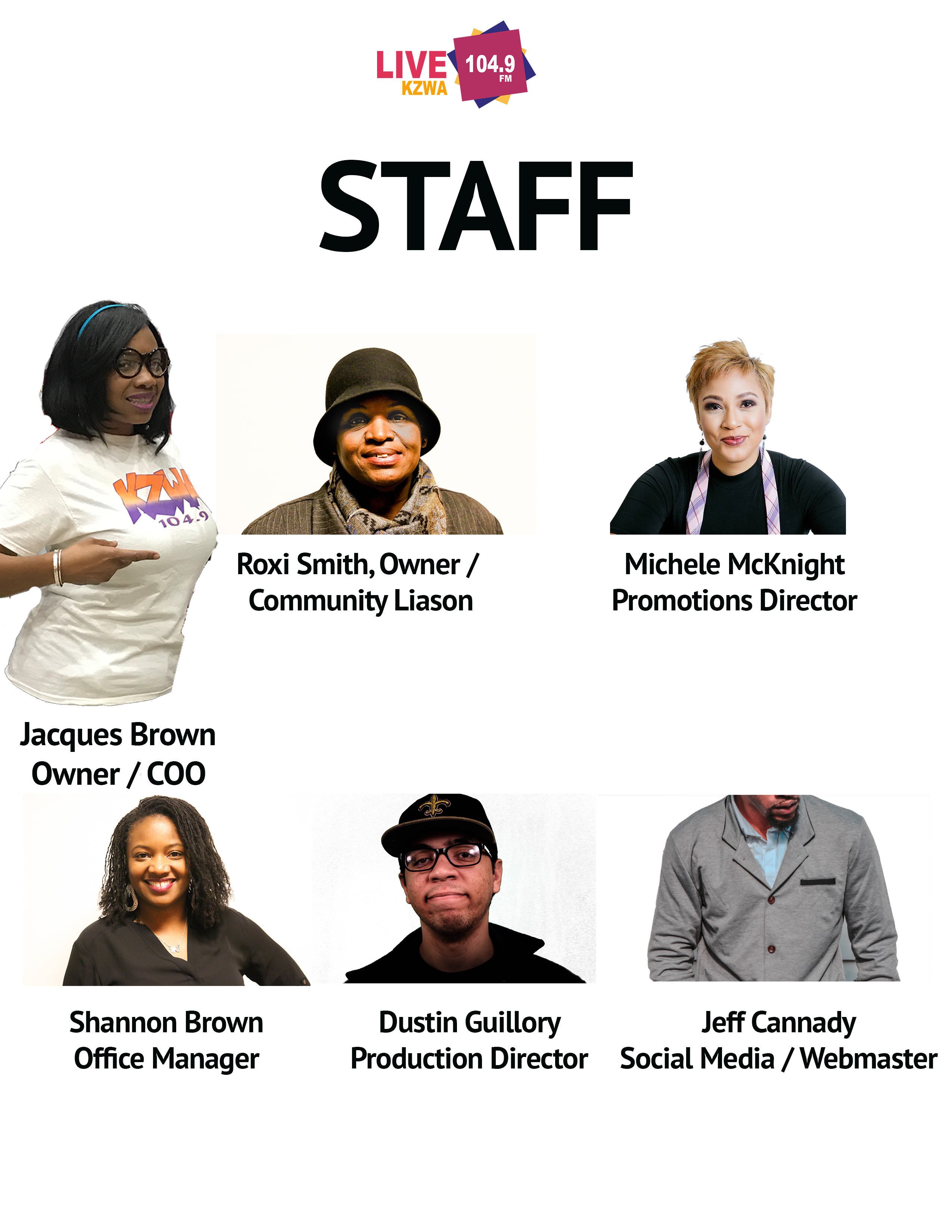 Staff | KZWA 104.9 FM
