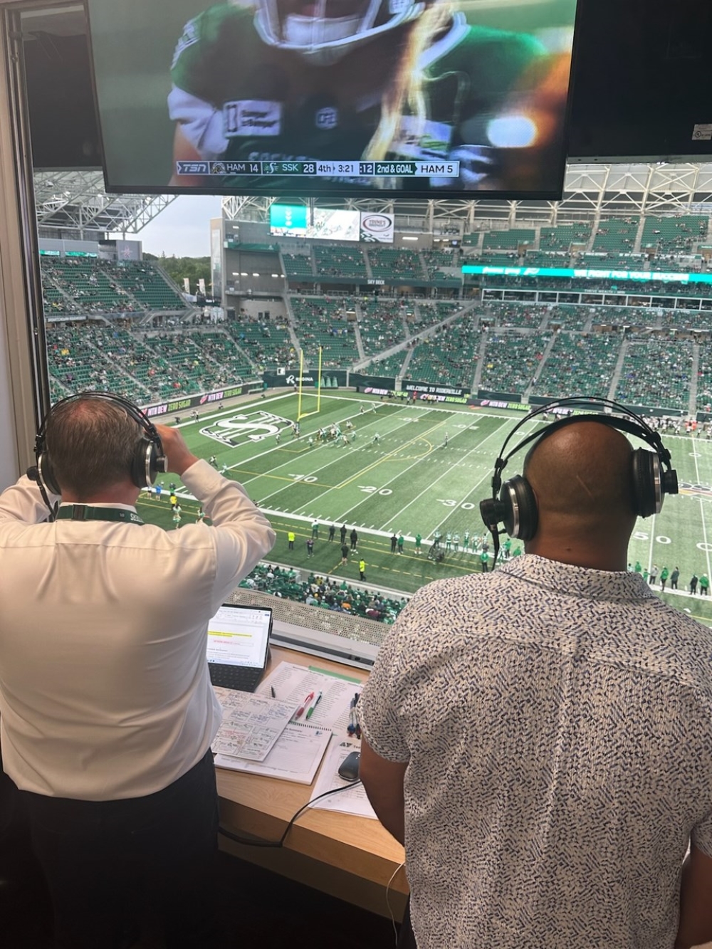 View from the booth. Week 3 – 620 CKRM